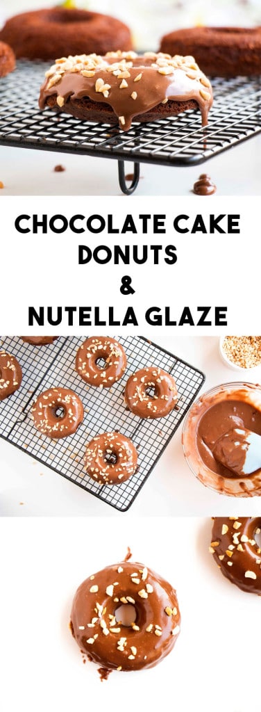 Baked Chocolate Donuts With Nutella Glaze - Baking Ginger