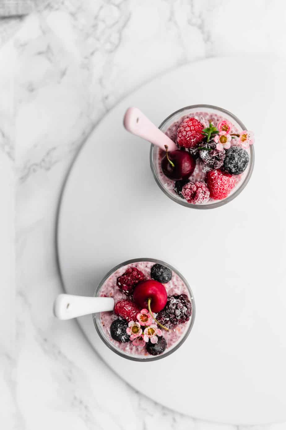 Easy Mixed Berry Chia Pudding - Baking Ginger