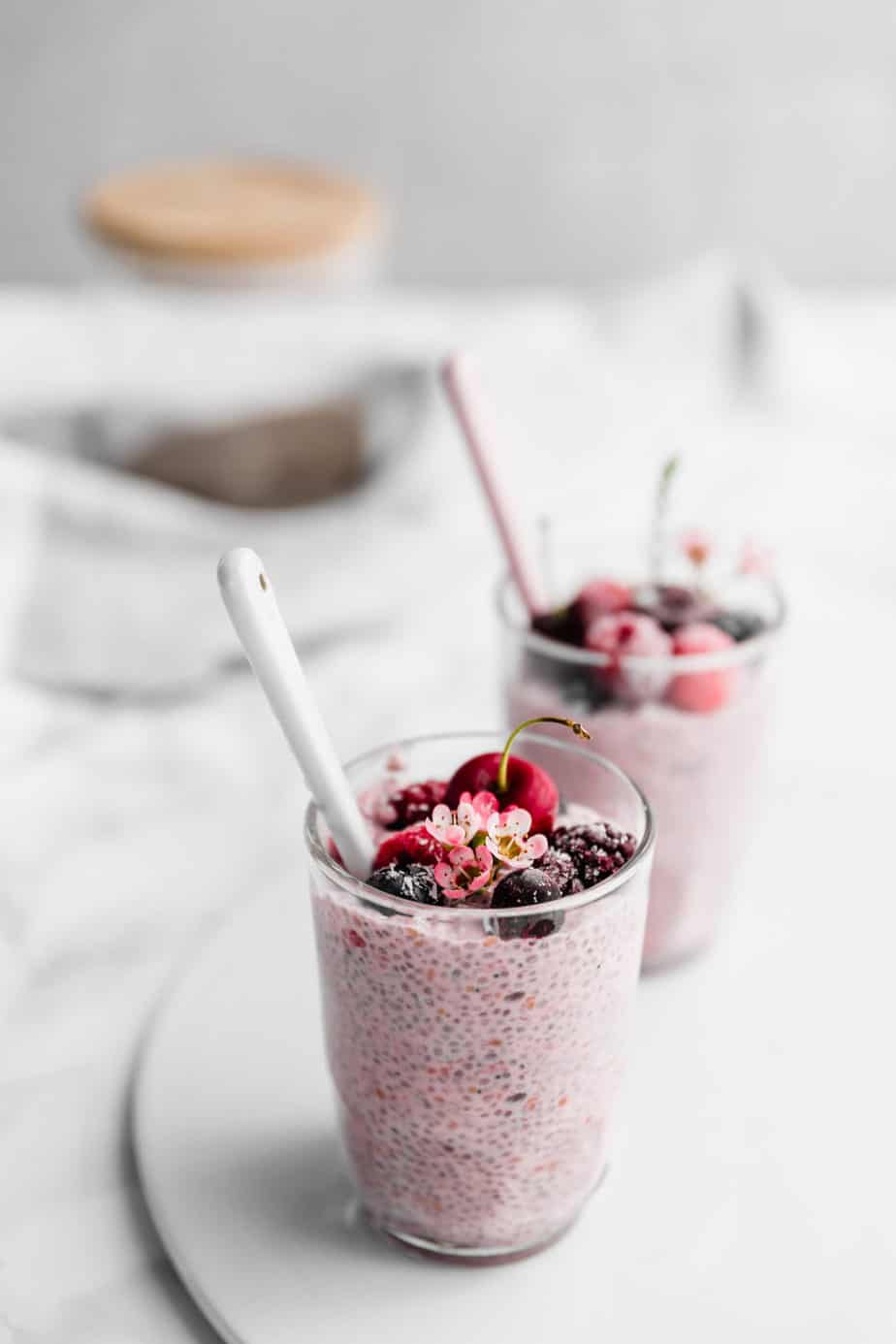 Easy Mixed Berry Chia Pudding - Baking Ginger