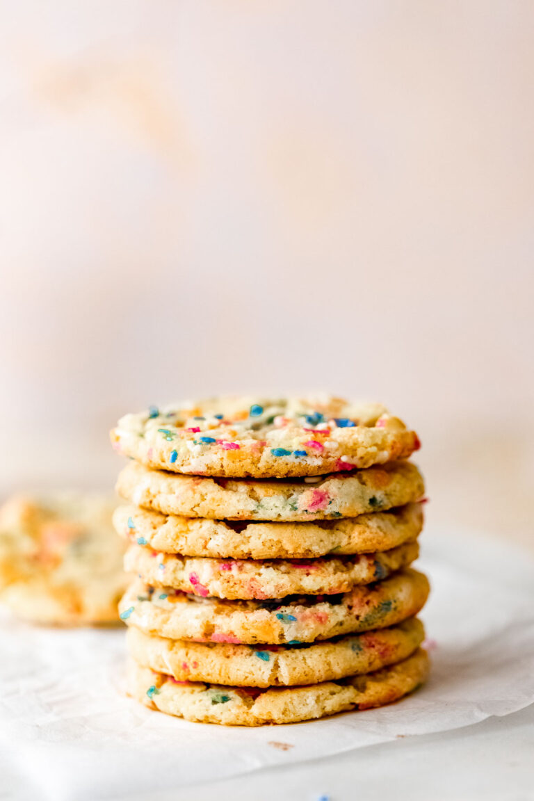Vegan Funfetti Sprinkle Cookies - Baking Ginger